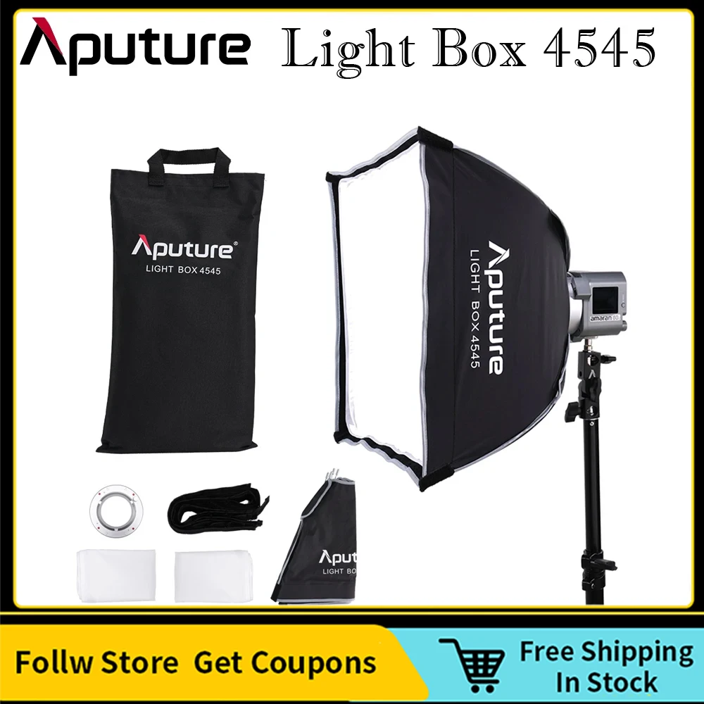 Aputure-Light-Box-4545-Bowen-Mount-Square-Softbox-for-Aputure-Amaran ...