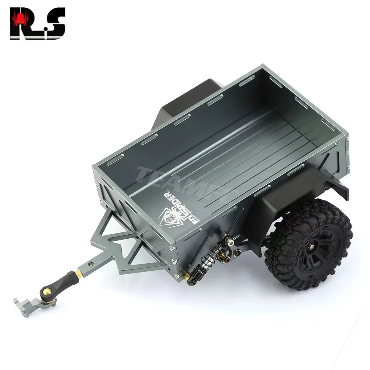 1Set CNC Aluminum Utility Trailer stows Car with Hitch for Traxxas ...
