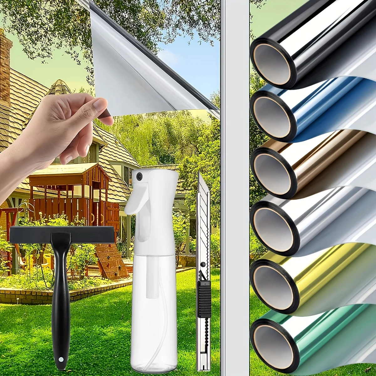 Window-Tint-for-Home-One-Way-Privacy-Film-Glass-Mirror-Tint-Non ...