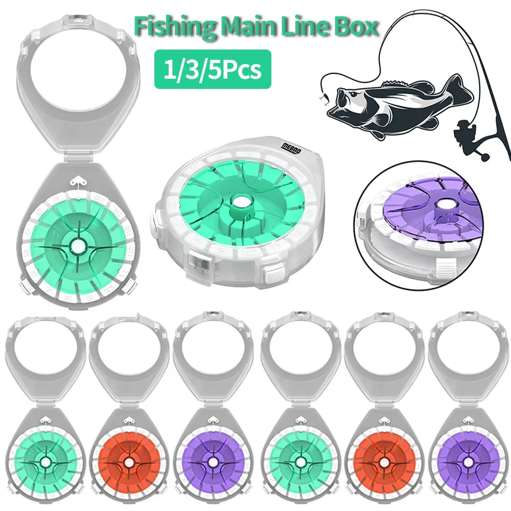 1-3-5Pcs-Fishing-Main-Line-Box-Main-Spool-Box-with-Anti-Reversal-Device ...