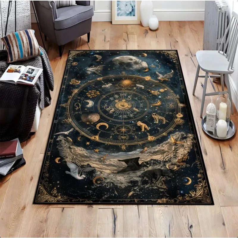 Astrology Design Tarot Carpet Rug for Bedroom Living Room Home Sofa ...