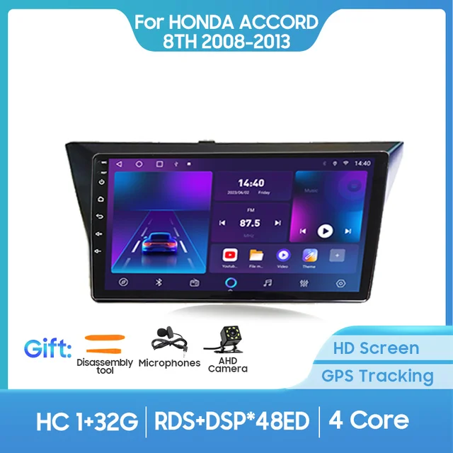 QSZN For HONDA ACCORD 8TH 2008-2013 2 din Android 12.0 Car Radio ...