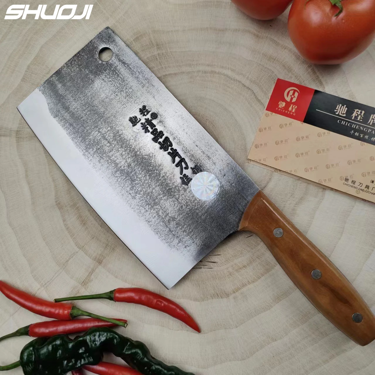 Old-fashioned-Chinese-Kitchen-Cleaver-Knife-Traditional-Handmade-Forged ...