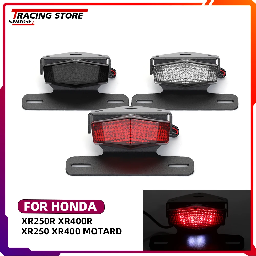 For-HONDA-XR400R-XR250R-LED-Light-Tail-Tidy-License-Plate-Holder-XR-400 ...