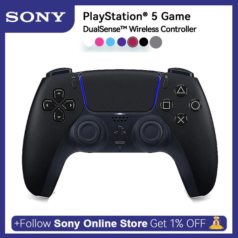 Sony-PS5-Controller-Original-DualSense-Wireless-Controller-Black-PS5 ...