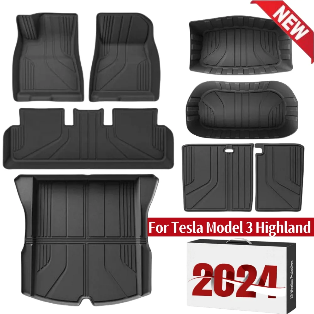 All-Inclusive-TPE-Floor-Mats-for-Tesla-Model-3-Highland-All-Weather ...