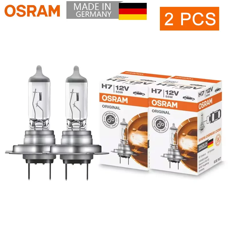 OSRAM 2PCS H4 H7 H8 H9 H11 H16 9005 9006 Original Lamp Hight/Low Beam ...