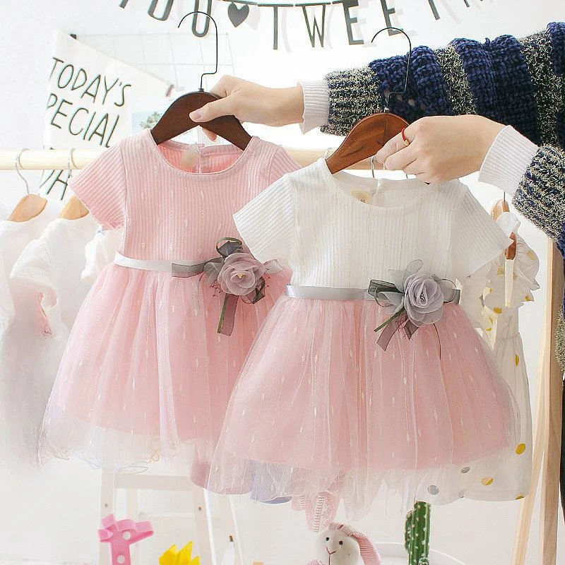 Summer Kids Baby Girls Dresses Infant Clothing Sleeveless Backless ...