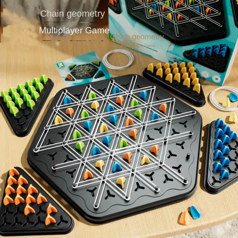 Chain Triangle Chess Game Triggle Rubber Band Game - homelifehacks8