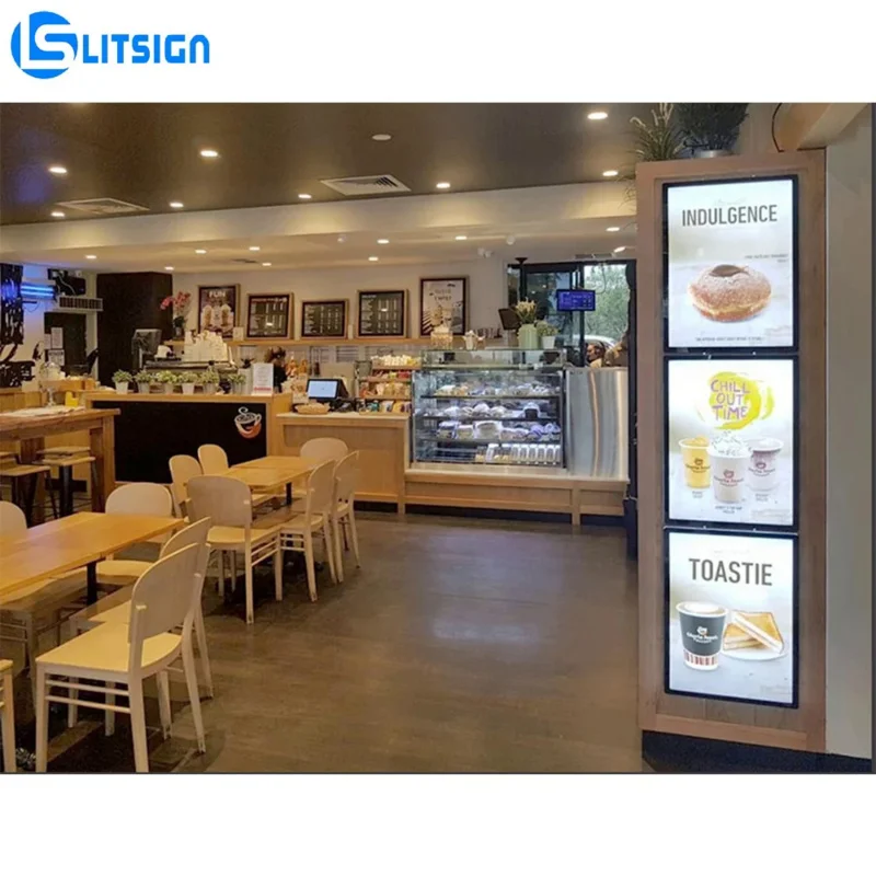 Custom-wall-mount-fast-food-backlit-magnetic-acrylic-digital-display ...