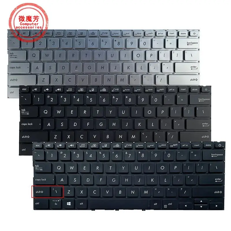 US-Backlit-Laptop-keyboard-for-ASUS-Zenbook-14-UX433FA-UX433FN-UX433 ...