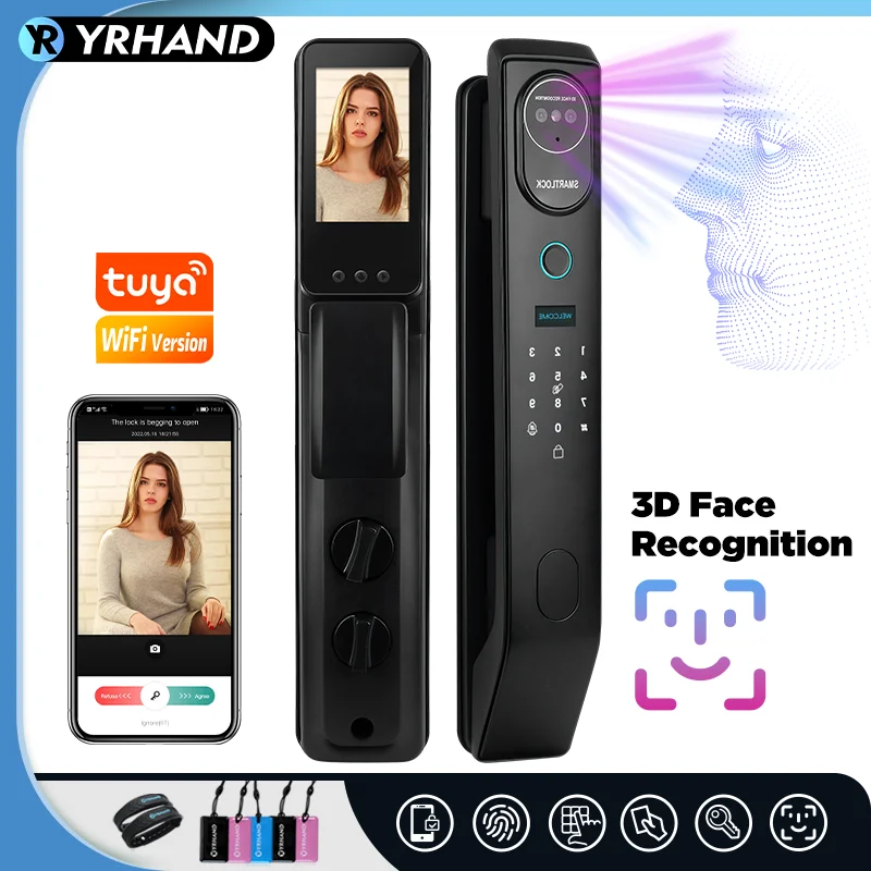 Yrhand-v8-tuya-wifi-3d-gesicht-smart-t-rschloss-sicherheits-kamera-intelligenter-finger-abdruck ...