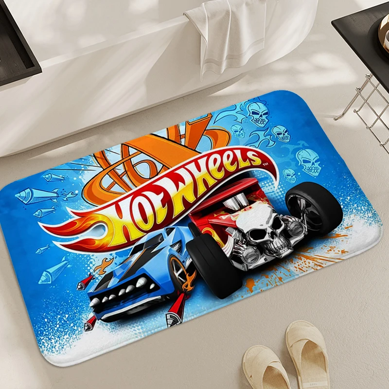 Custom-Bathroom-Rug-H-Hot-Wheels-Digital-Print-Interior-Entrance-Mat ...