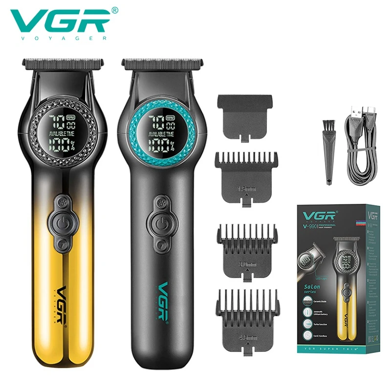 VGR-0mm-Hair-Trimmer-Professional-Hair-Clipper-Electric-LED-Display ...