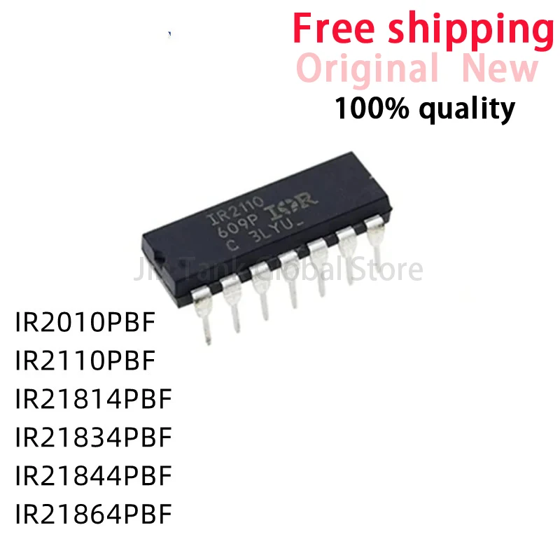 10Pcs New IR21814PBF IR2110PBF IR21834 IR21844 IR21864 IR2010 IR2110 IR ...