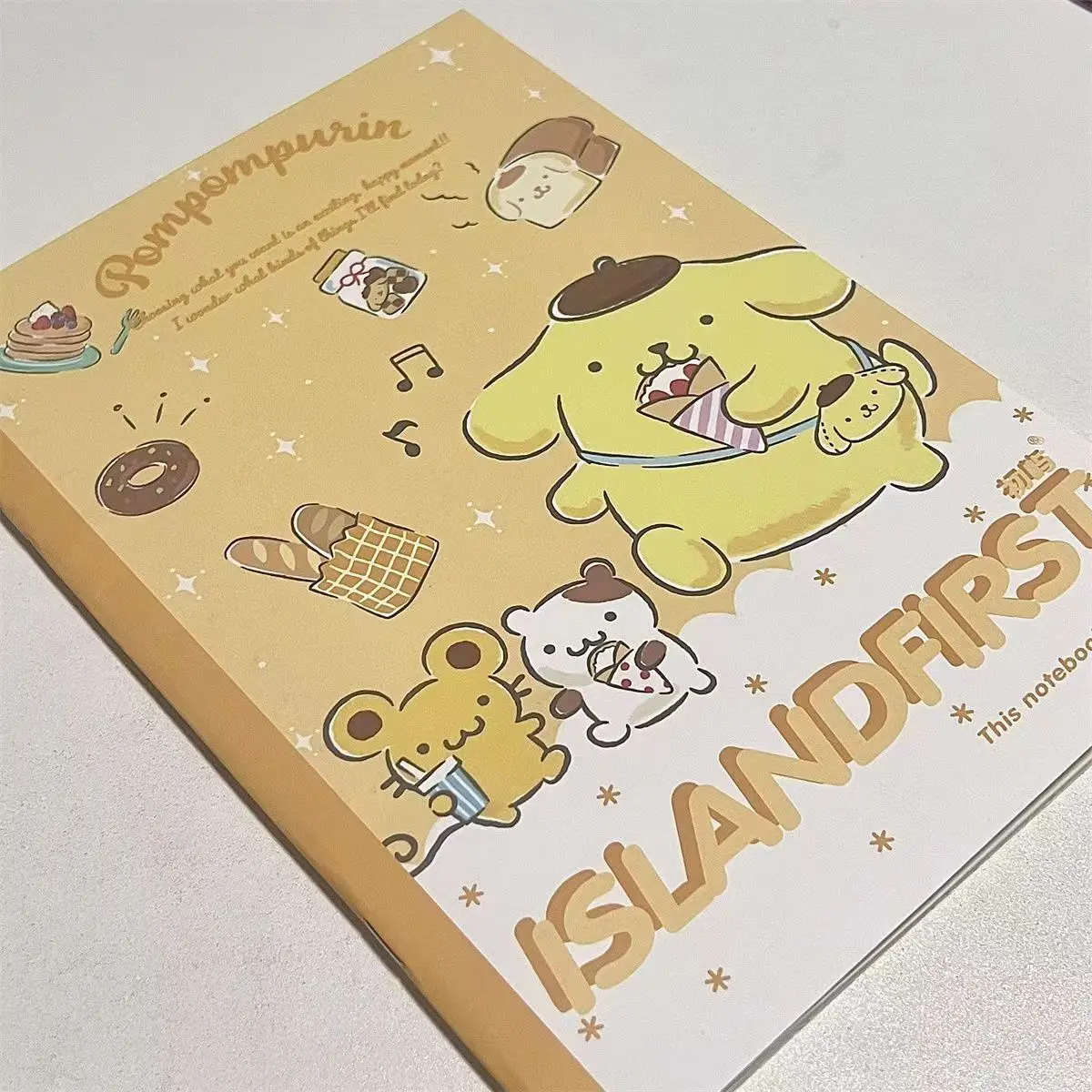 Kawaii Cartoon Pompom Purin Sanrio Notebook - KawaiiMerch.com