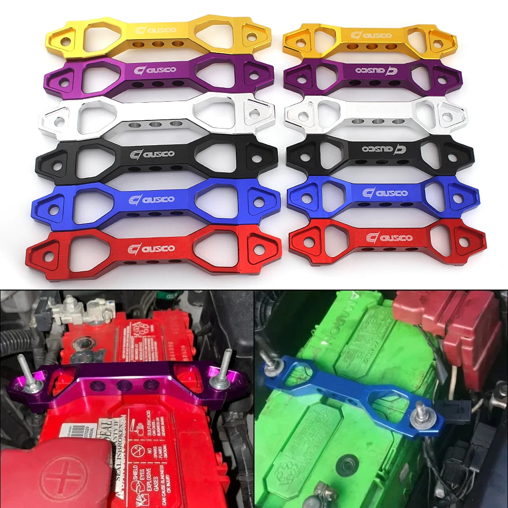 Ausco Car Battery Tie Down staffa di montaggio Brace batteria Billet ...