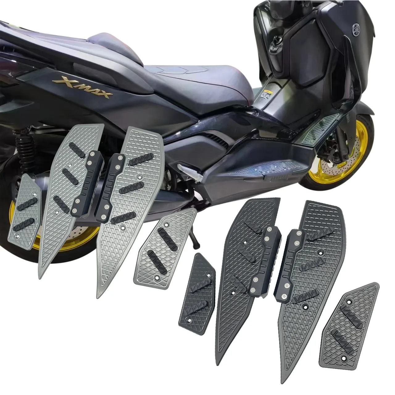 Modified-Motorcycle-CNC-aluminium-2023-XMAX300-footrest-foot-pads-foot ...