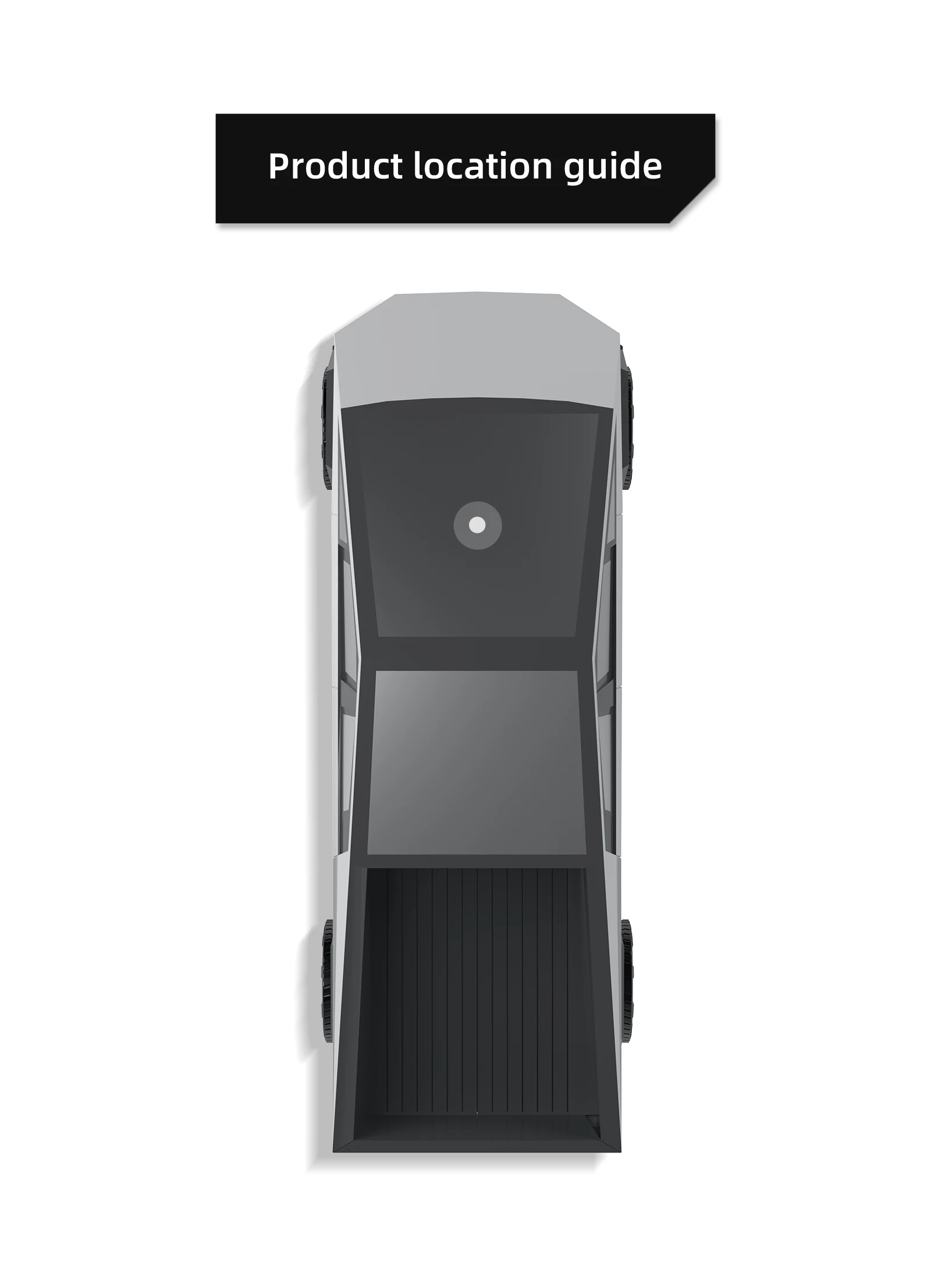 For Tesla Cybertruck 2024 Center Console Lower Storage Box Car Interior ...