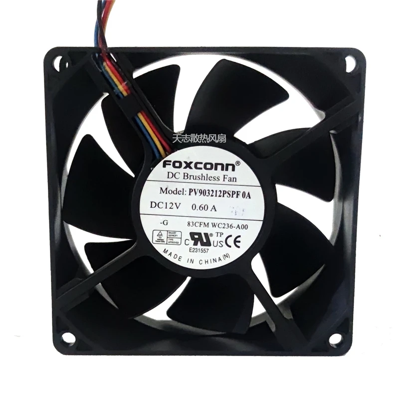 Original PV903212PSPF 0A 9232 12V 0.6A Chassis CPU Fan - Onestopfan.com