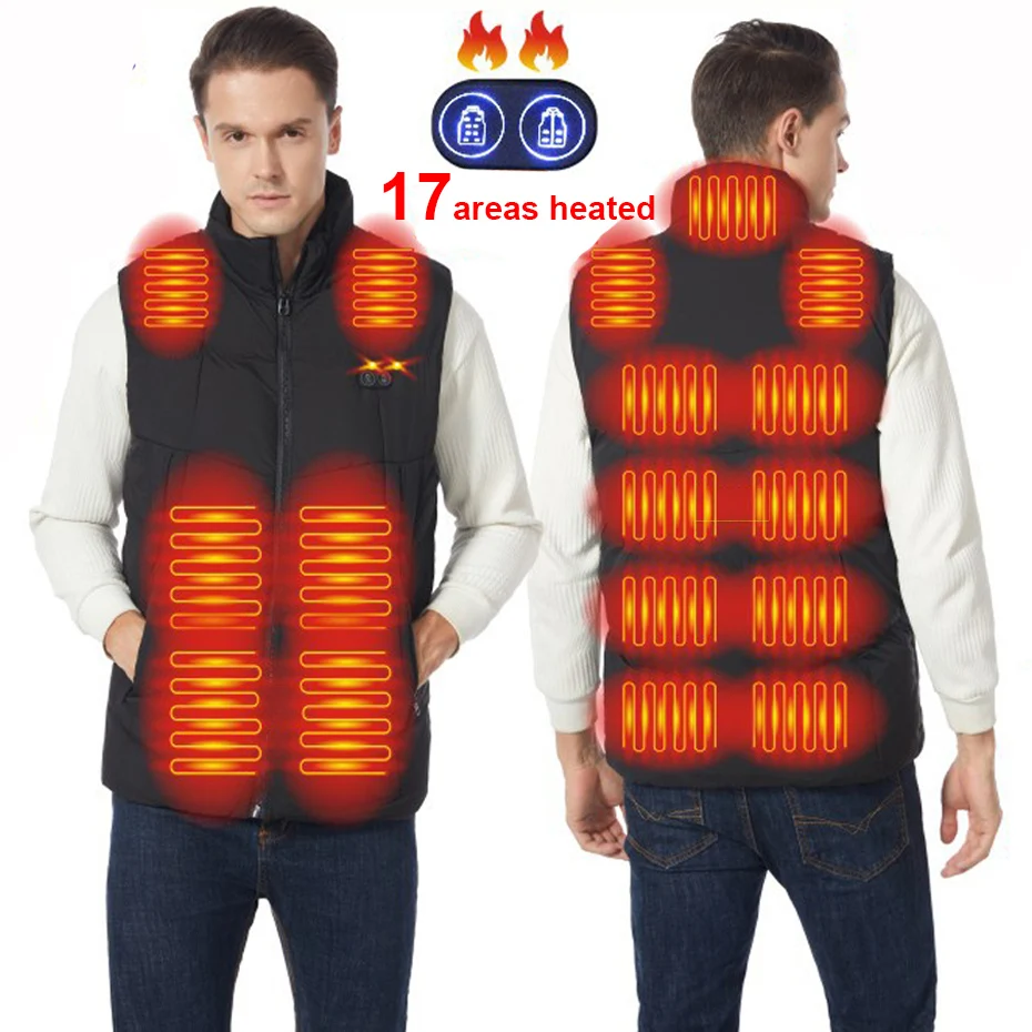 USB-Heating-Vest-Men-Winter-Thick-Sleeveless-Jacket-Infrared-17-Heating ...