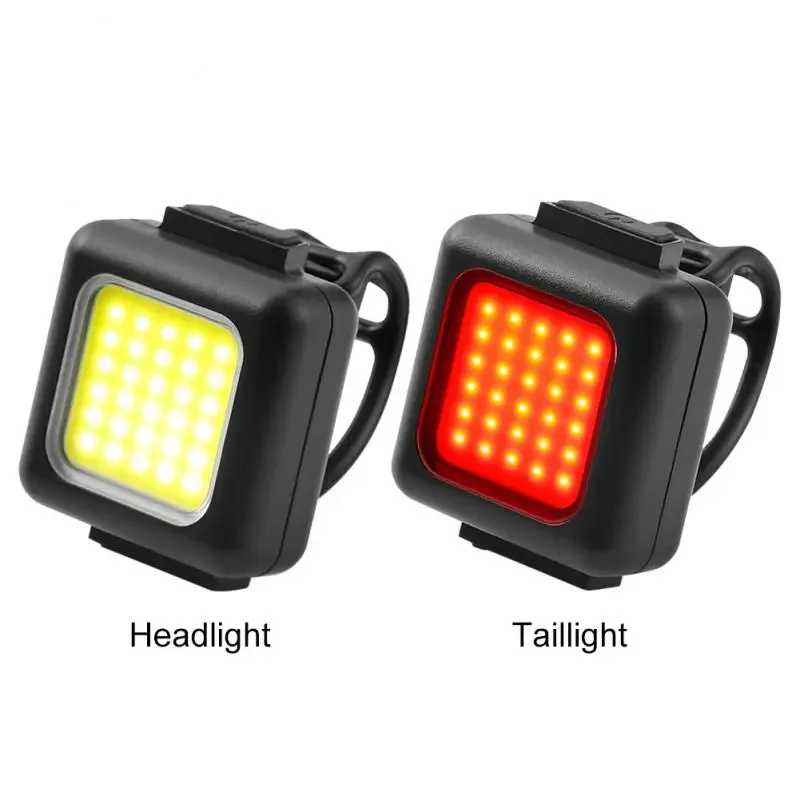 1set-Bicycle-Front-Rear-Mini-Led-Light-Set-Usb-Rechargeable-Cycling ...