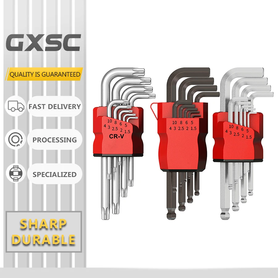 Mechanical-maintenance-Hexagon-wrench-set-Single-socket-head ...