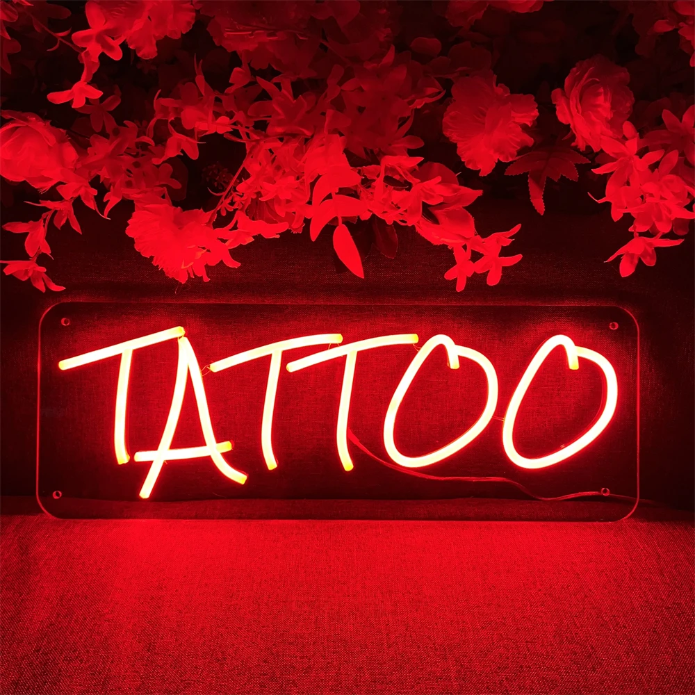 LED Neon Sign For Tattoo Studio LED Neon Light Business Neon Lights ...