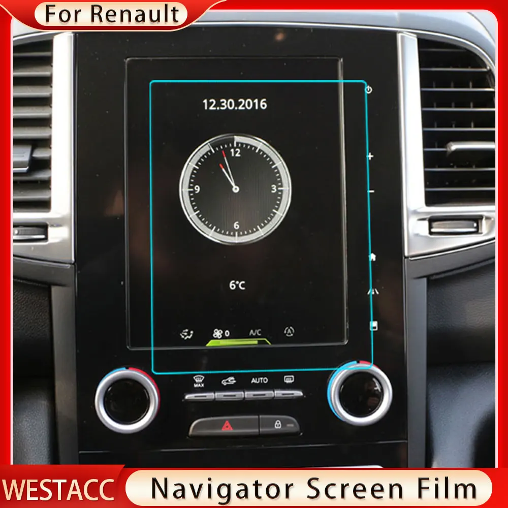 Tempered Glass Car Navigation Screen Protective Film for Renault Koleos ...