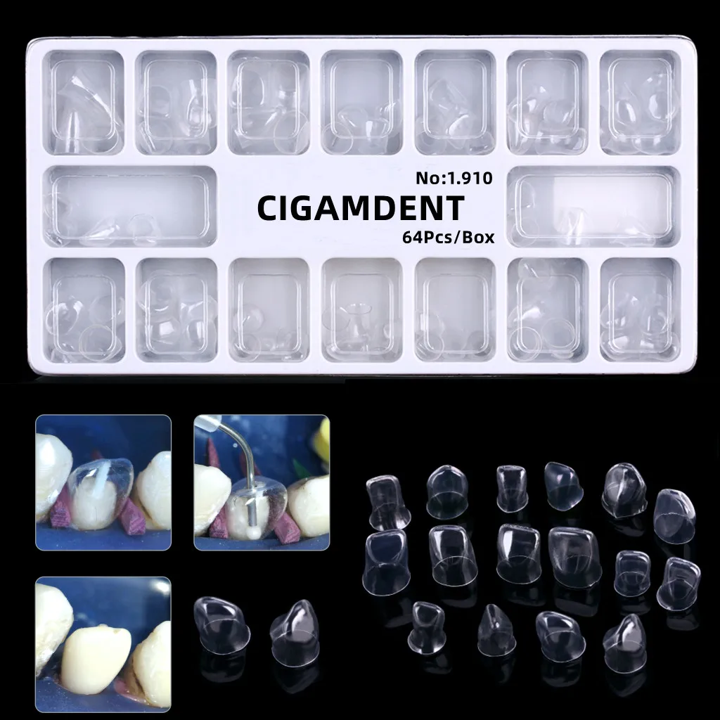 Coronas-frontales-transparentes-para-adultos-herramientas-de-dentista ...