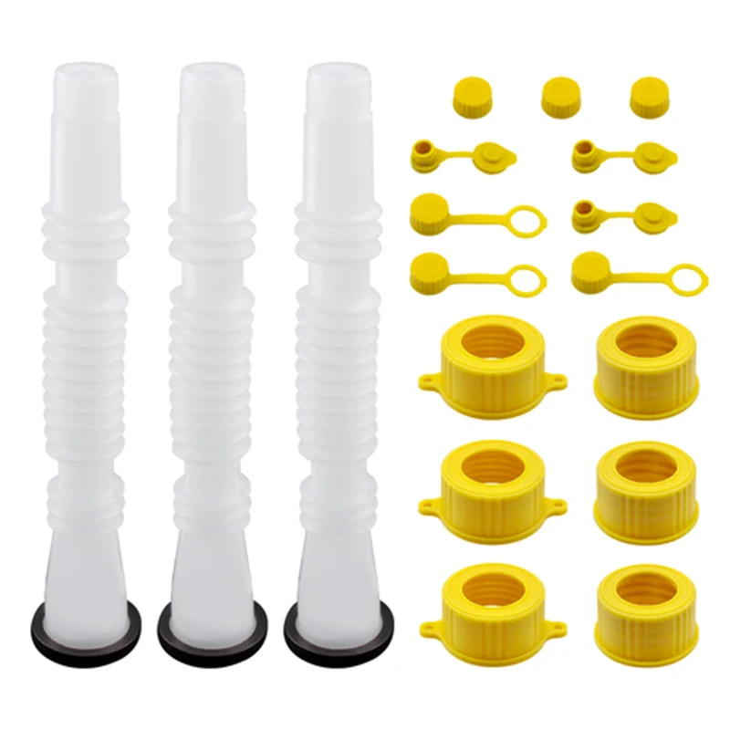 3-Piece-Gas-Tank-Nozzle-Replacement-Car-Flexible-Pour-Nozzle-Gasket-Kit ...