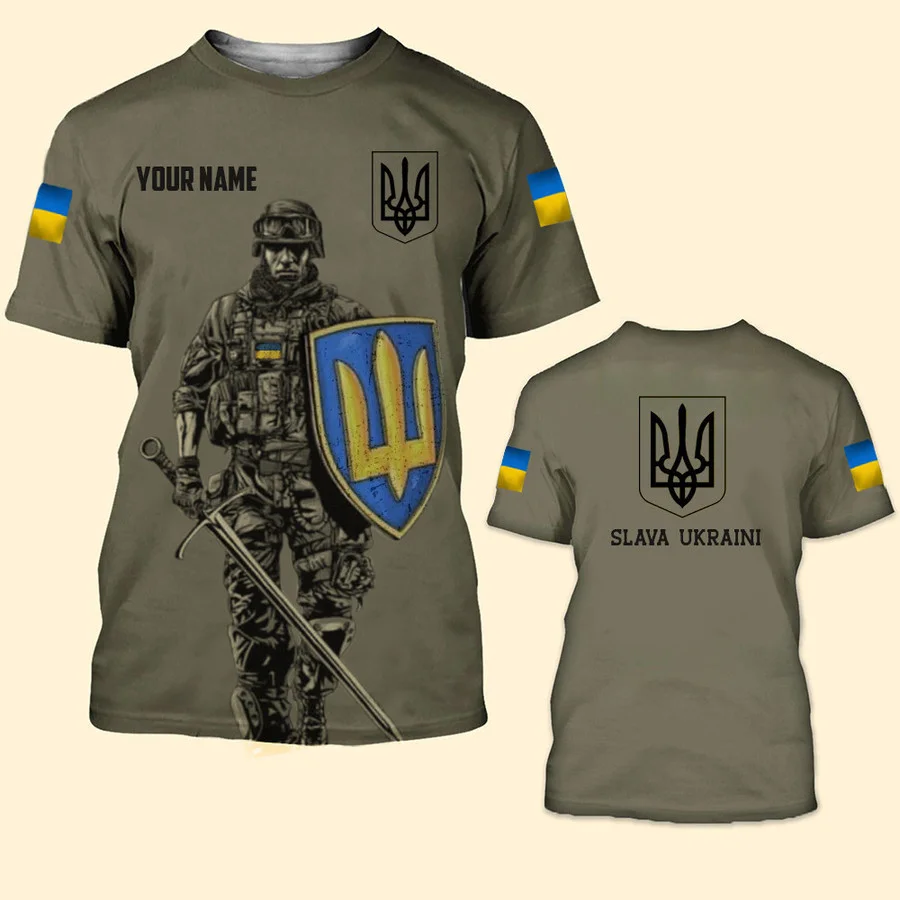 Men's T-shirt Ukrainian Flag | Ukrainian Army T-shirt | Ukrainian ...