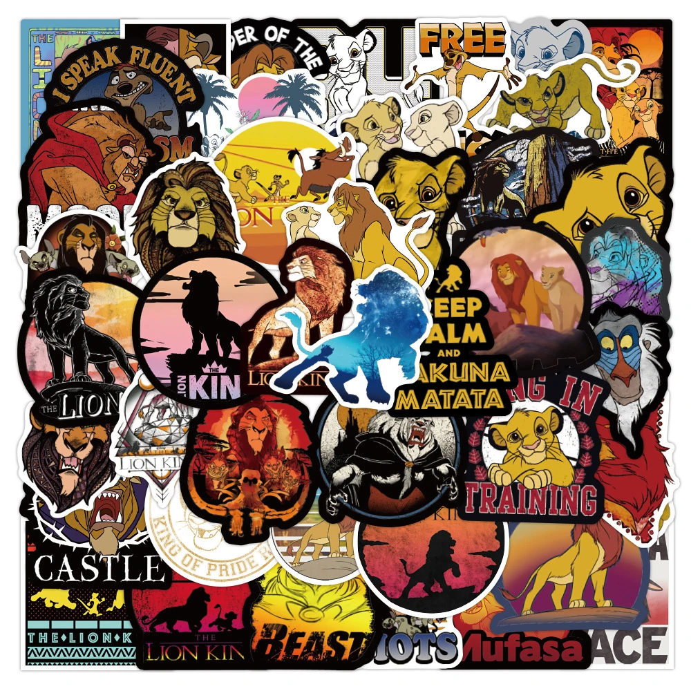 Disney pegatinas de dibujos animados del Rey León para niños ...
