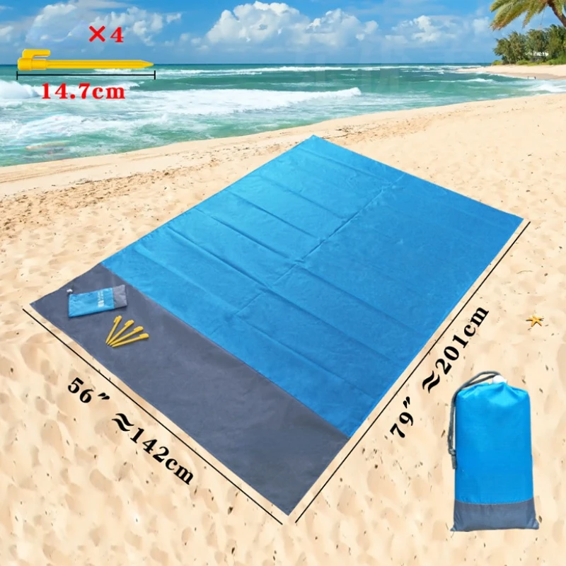 200x140cm-Outdoor-Pocket-Picnic-mat-Waterproof-Beach-park-Mat-nylon ...