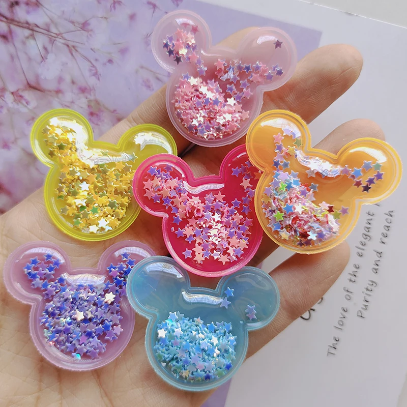 30pcs-lot-PVC-Cartoon-Character-Transparent-Bling-bling-Flowing-Patches ...