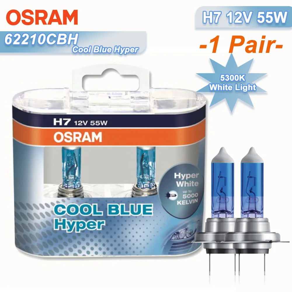 OSRAM-Cool-Blue-Hyper-White-Light-H7-12V-55W-Halogen-Headlight-Car ...