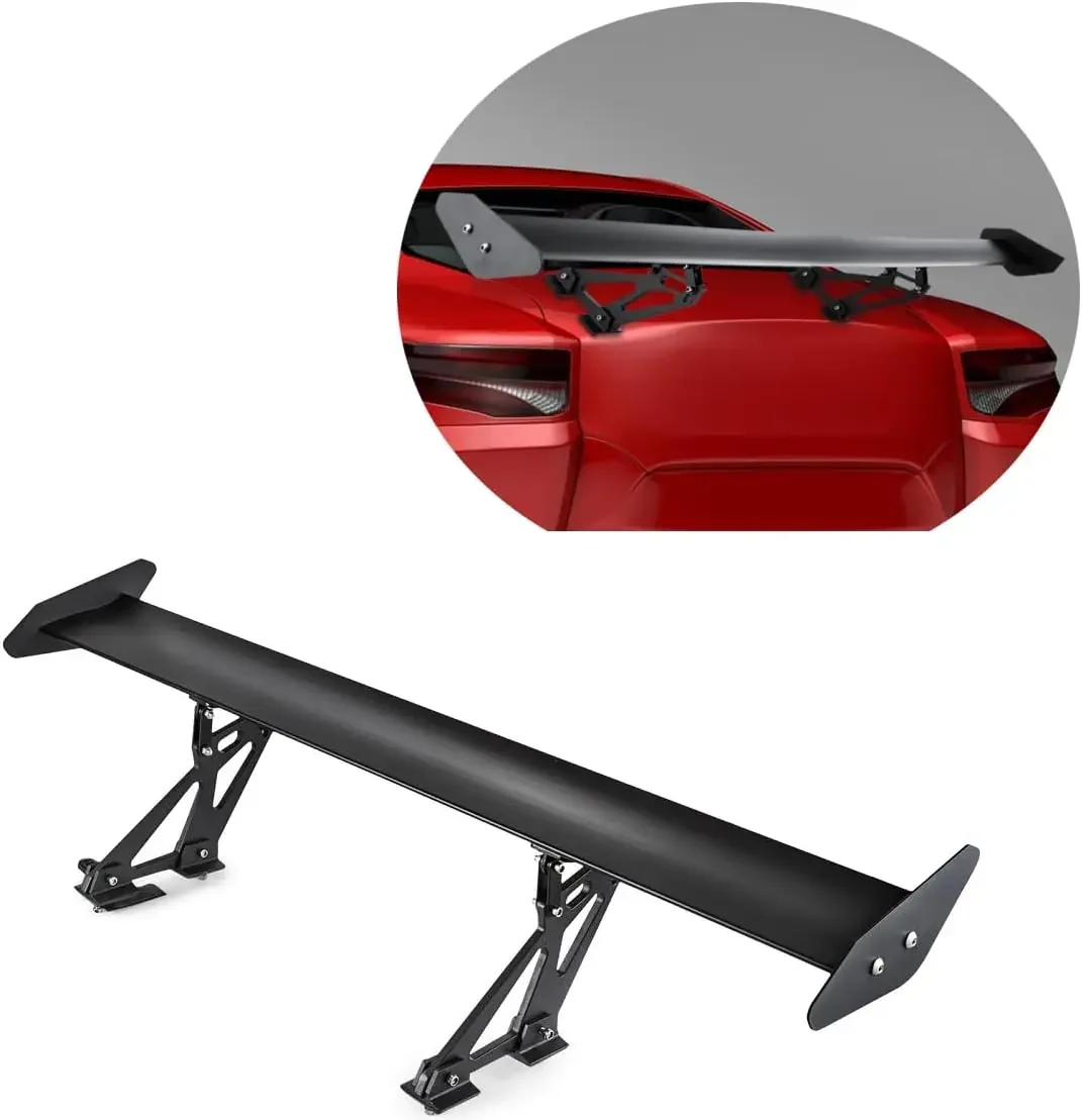 43-53-Universal-Aluminum-Car-Spoiler-Rear-Trunk-Adjustable-Angle-Racing ...