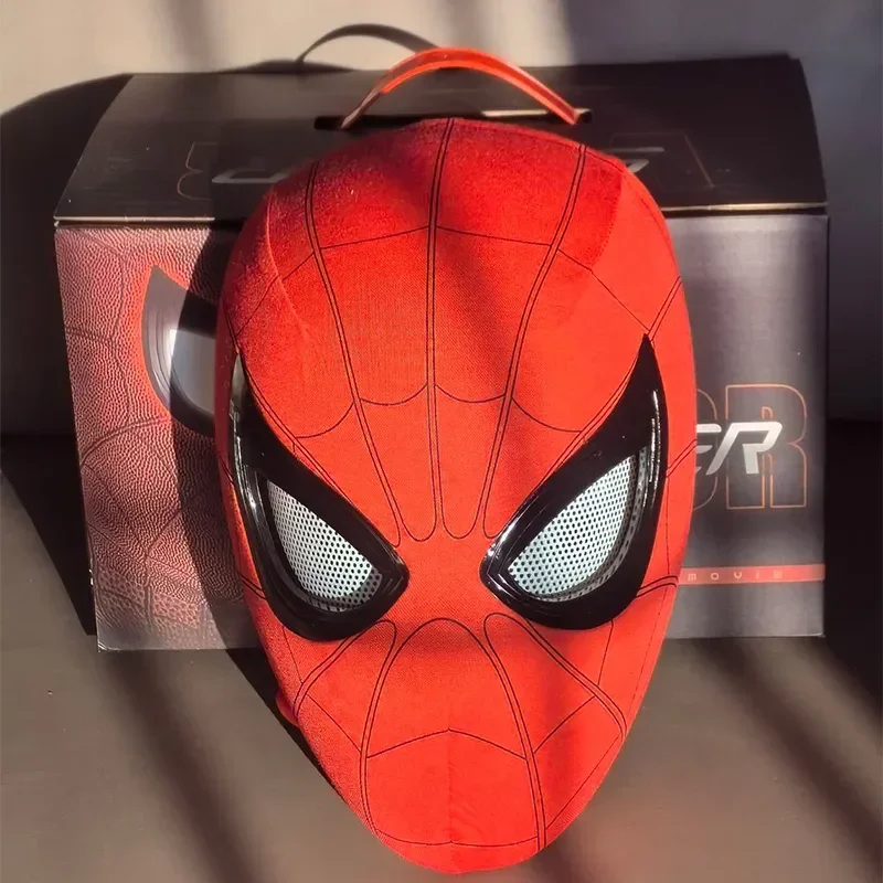 Mascara-Spiderman-Headgear-Mask-Cosplay-Moving-Eyes-Electronic-Mask ...