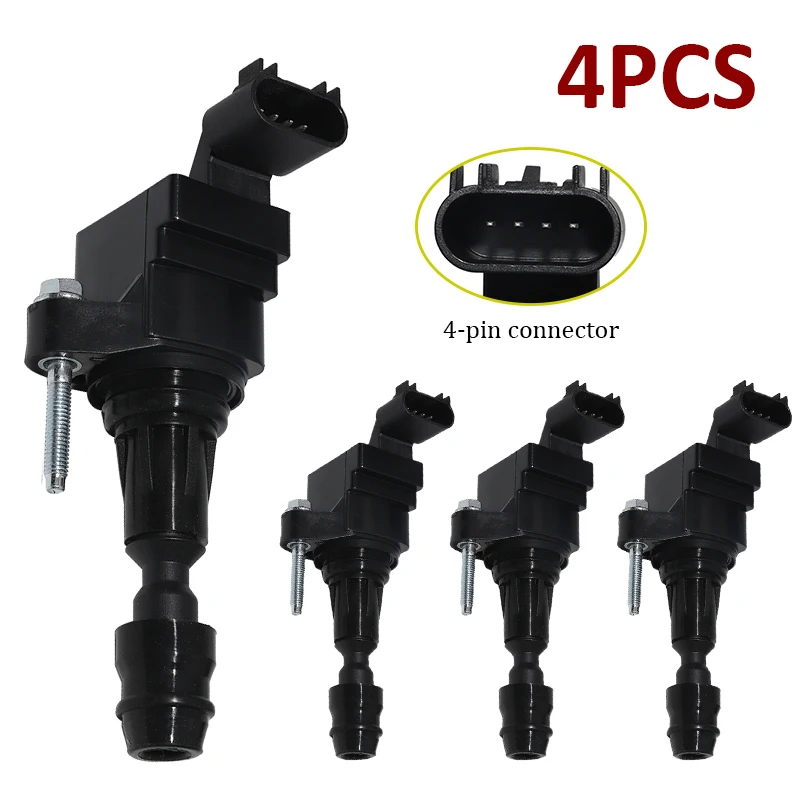 4Pcs-Ignition-Coil-For-Opel-Insignia-Astra-Antara-Saab-9-3-Chevrolet ...