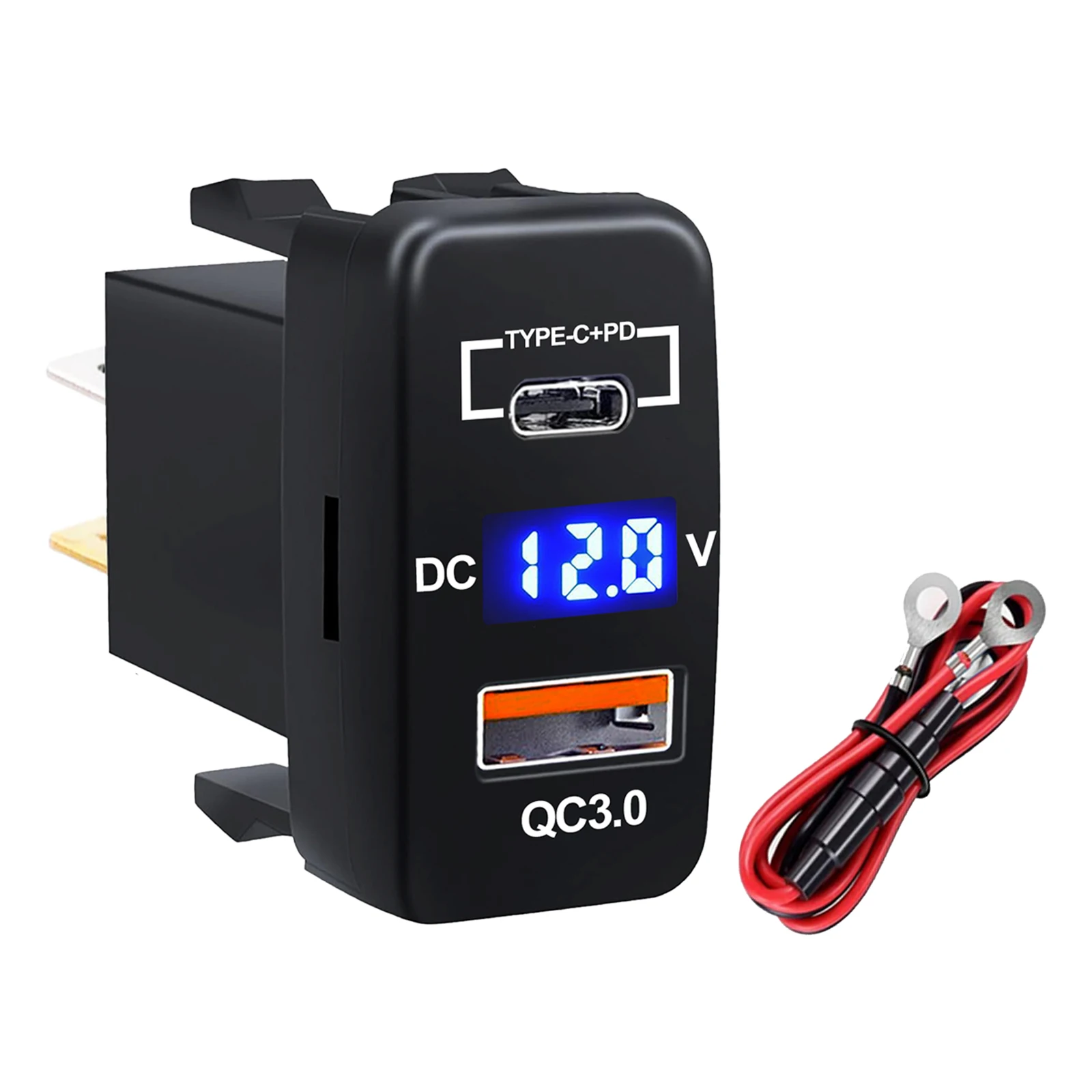 Fast-Charger-Socket-Quick-Charge-3-0-PD-USB-C-Dual-USB-Port-Charger ...