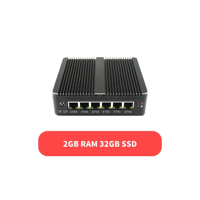 BKHD 2023 Pfsense Firewall Router Mini PC 6 LAN Intel Celeron 3867U ...