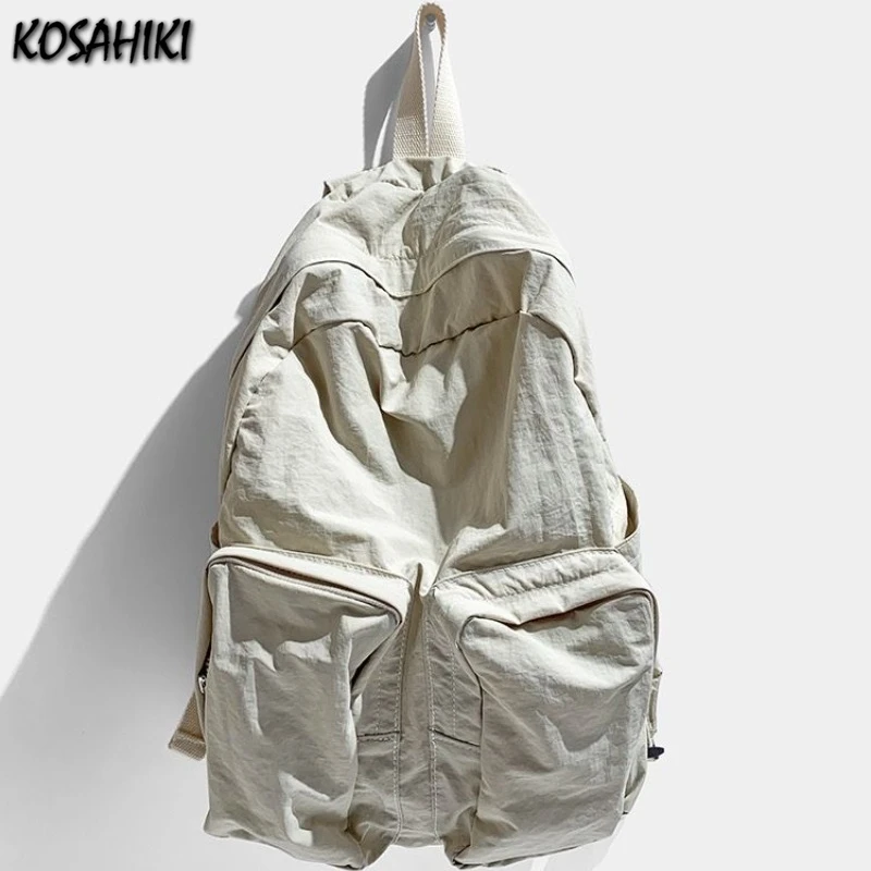 Japanese Preppy Grunge Solid Y2k Backpack Fashion Women Casual ...