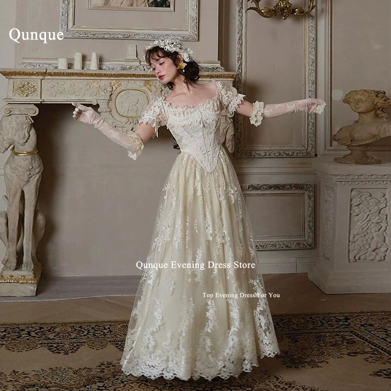 Qunque-vestidos-De-novia-De-princesa-champ-n-cors-De-mangas-cortas ...