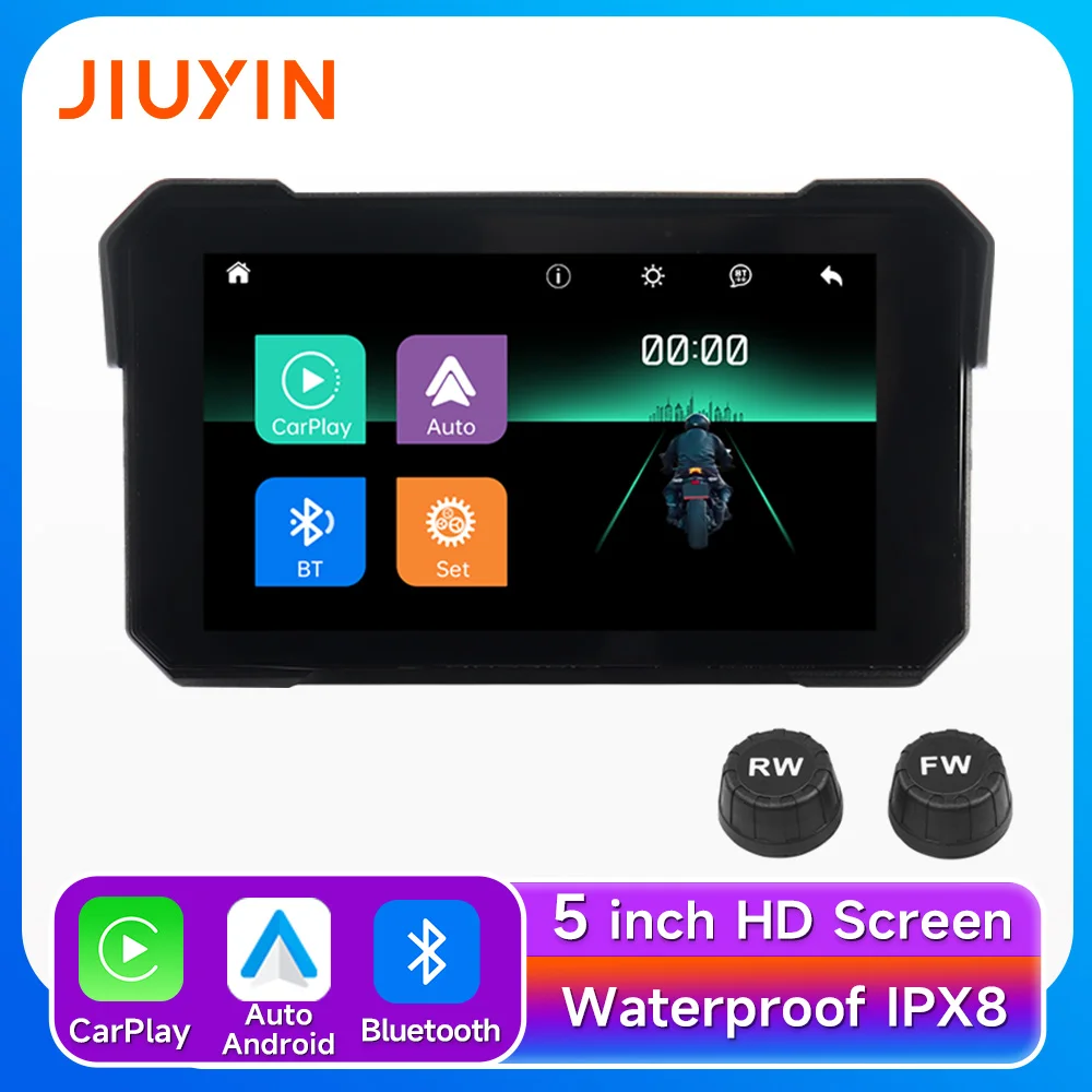 Jiuyin 5 Inch Motorcycle Portable Navigation Gps Screen Wireless ...