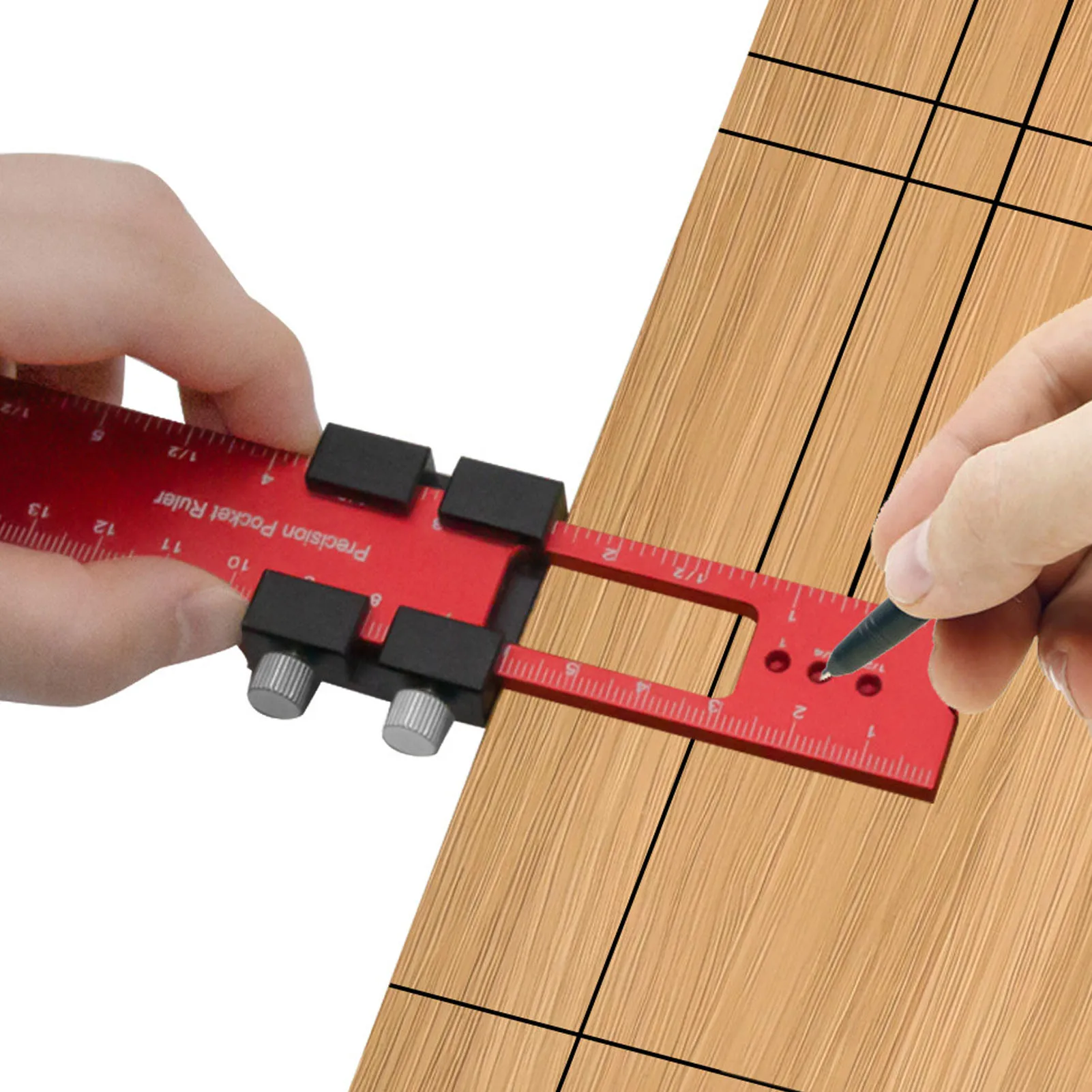 Woodworking-Scriber-Compass-Angle-Scoring-Ruler-160mm-200mm-300mm ...