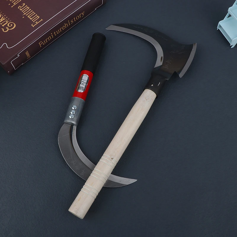 Multifunction High Manganese Steel Double Scythe Ax Gardening Weeding ...