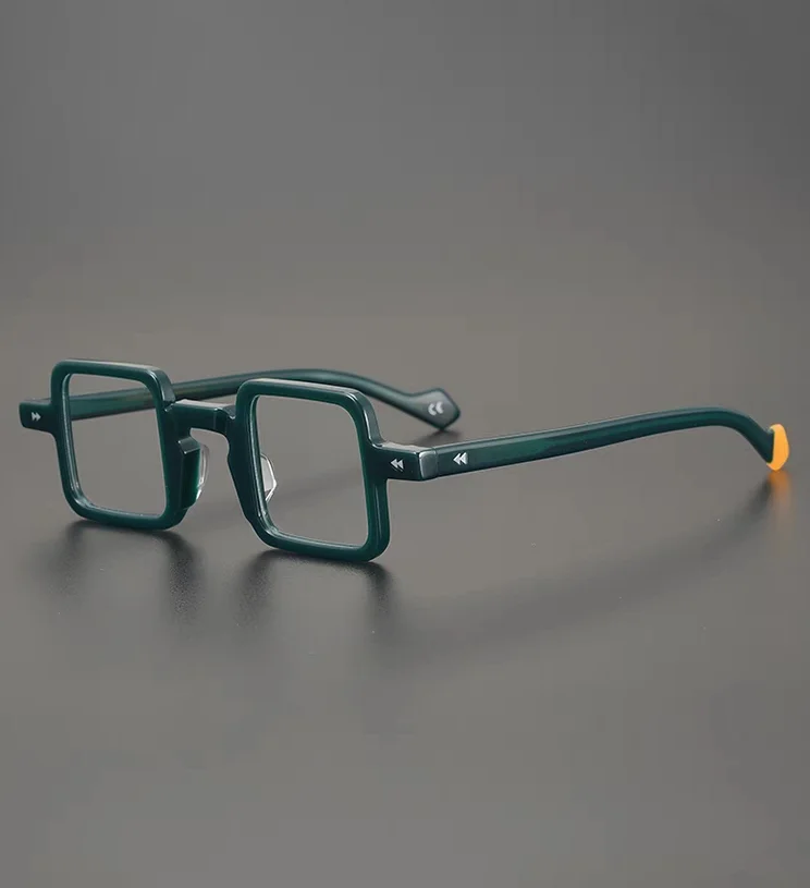 Top Quality Square Frame Handmade Acetate Vintage Men Optical Eyewear ...