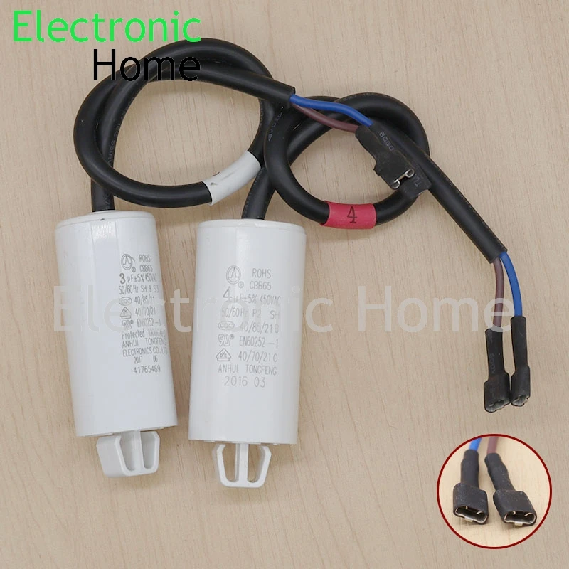 2PCS refrigerator freezer compressor starting operation capacitor 2.5uf ...