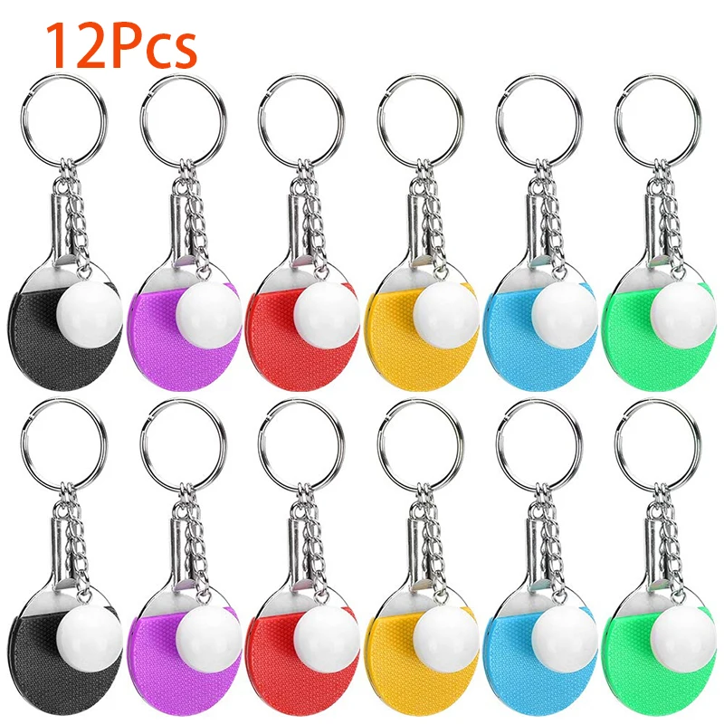 12Pcs-Ping-Pong-Keychains-Table-Tennis-Keychain-Mini-Ping-Pong-Keyrings ...
