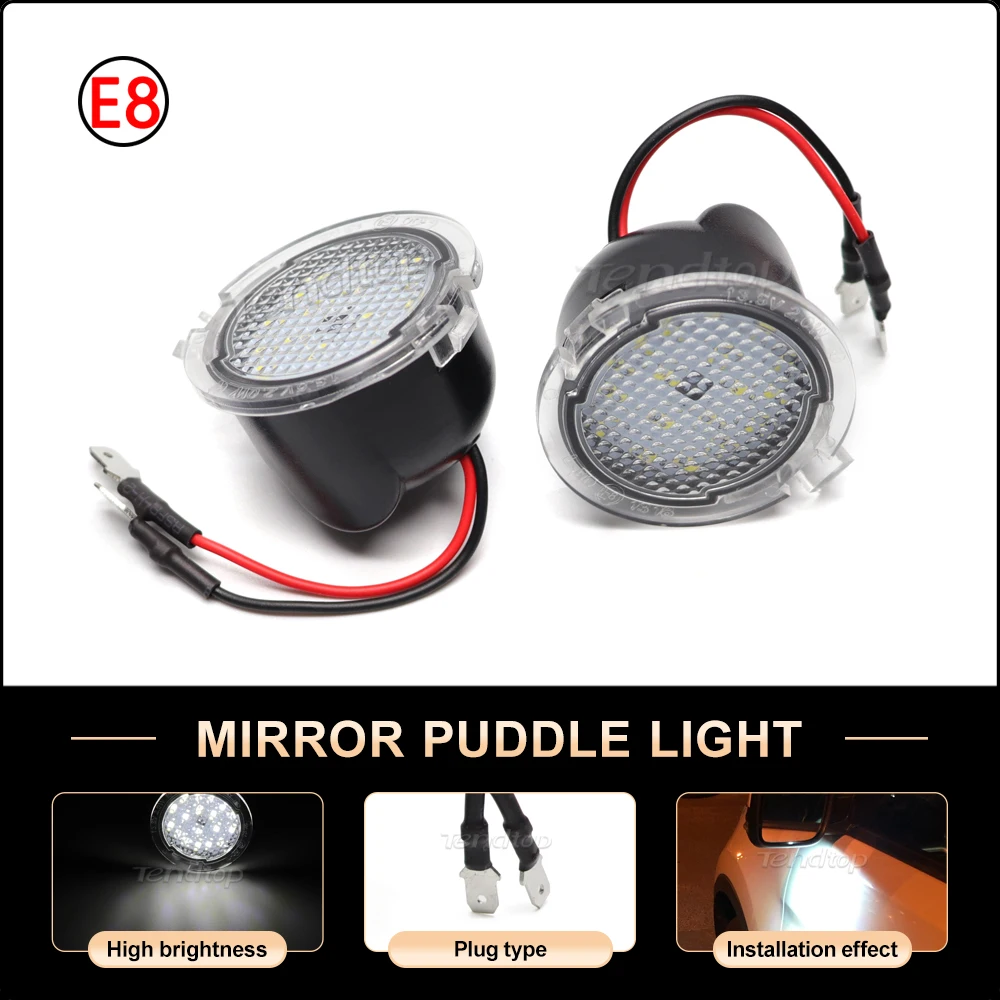 2Pcs-White-LED-Under-Side-Mirror-Puddle-Lights-For-Lincoln-Navigator-3 ...